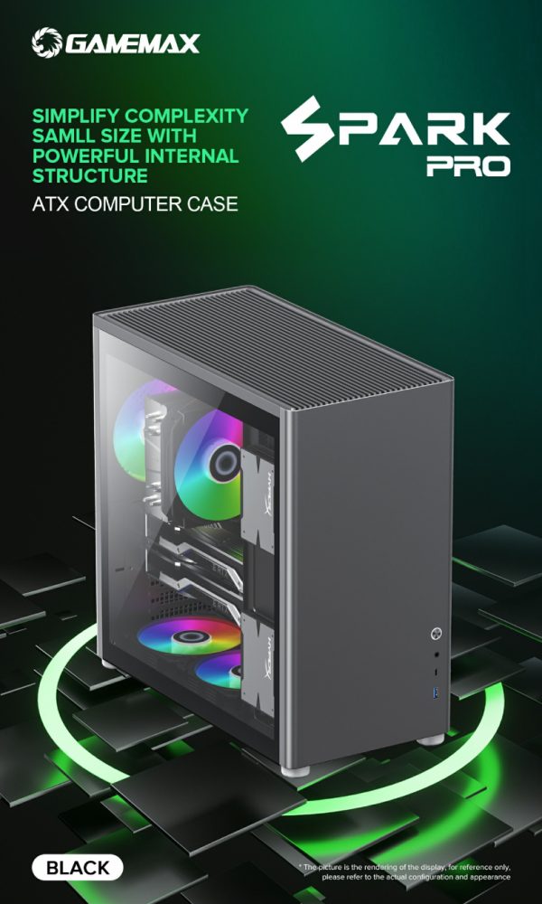 GAMEMAX Spark Pro Black Case – RAMBoxs Technology Ltd