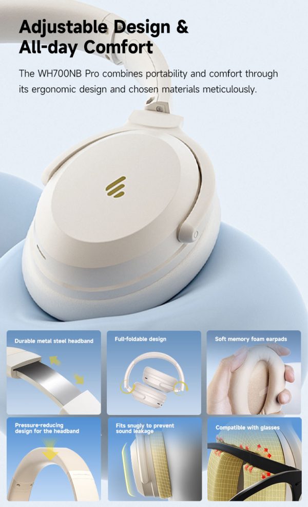 Edifier WH700NB ProOn-ear headphones – RAMBoxs Technology Ltd