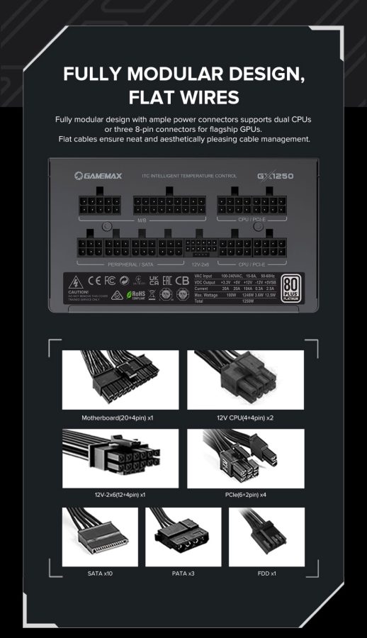 GAMEMAX GX-1250 PRO BKATX3.1 – RAMBoxs Technology Ltd